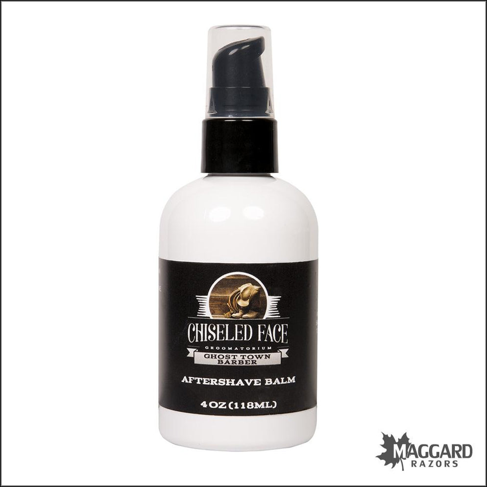 Chiseled Face Ghost Town Barber Artisan Aftershave Balm, 4oz — Maggard ...