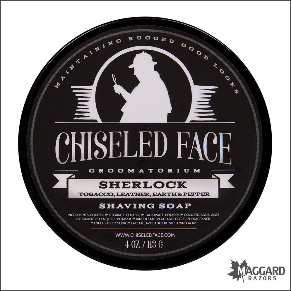 Chiseled Face Sherlock Tallow Shaving Soap, 4oz — Maggard Razors