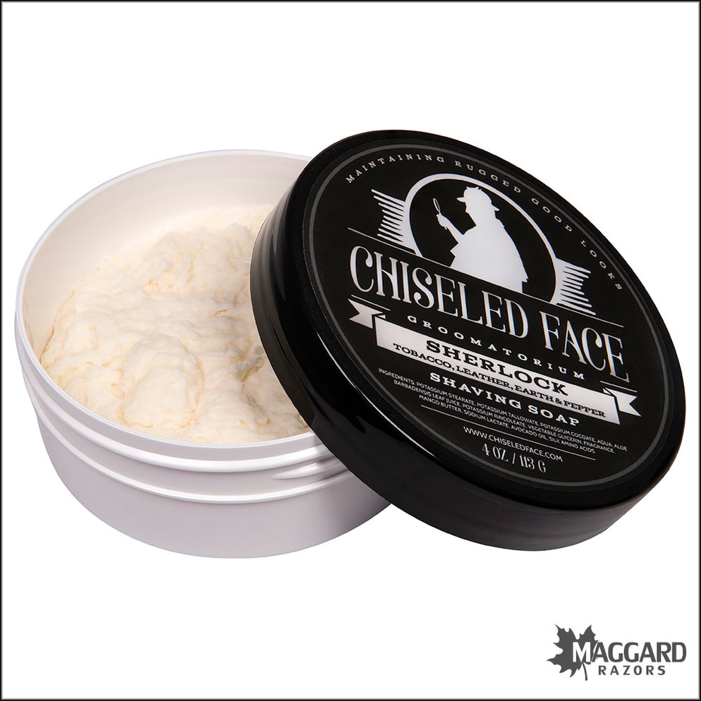 Chiseled Face Sherlock Tallow Shaving Soap, 4oz — Maggard Razors