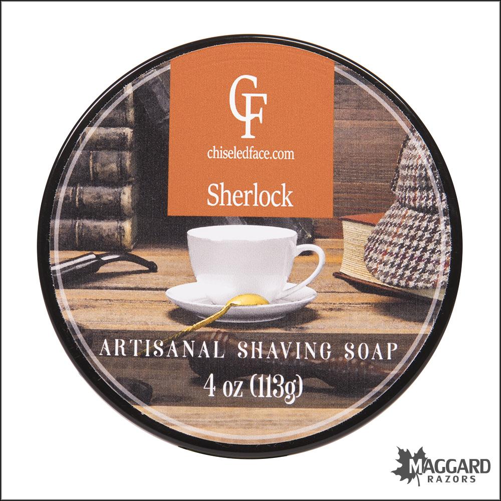 Chiseled Face Sherlock Artisan Shaving Soap, 4oz - Silk Tallow Base — Maggard Razors