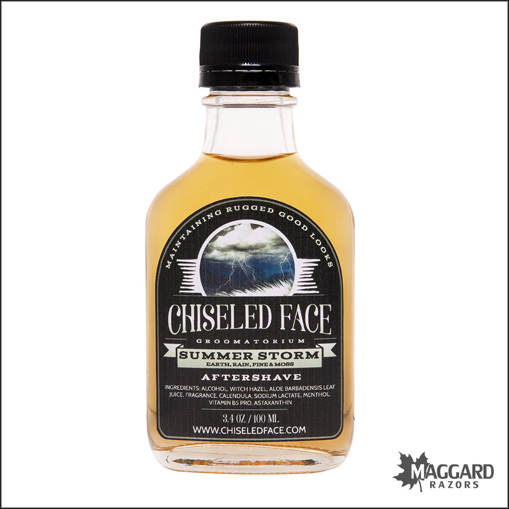 Chiseled Face Summer Storm Artisan Aftershave Splash, 100ml — Maggard ...