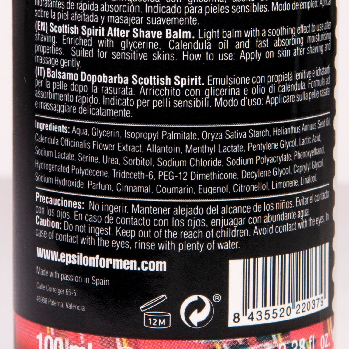 Epsilon 02 Scottish Spirit Aftershave Balm, 100ml — Maggard Razors