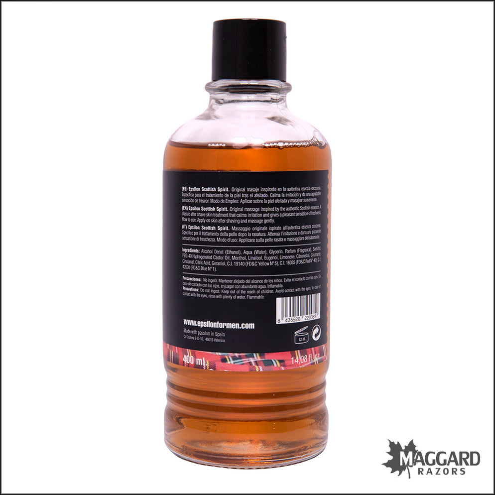 Epsilon 02 Scottish Spirit Aftershave Splash, 400ml — Maggard Razors