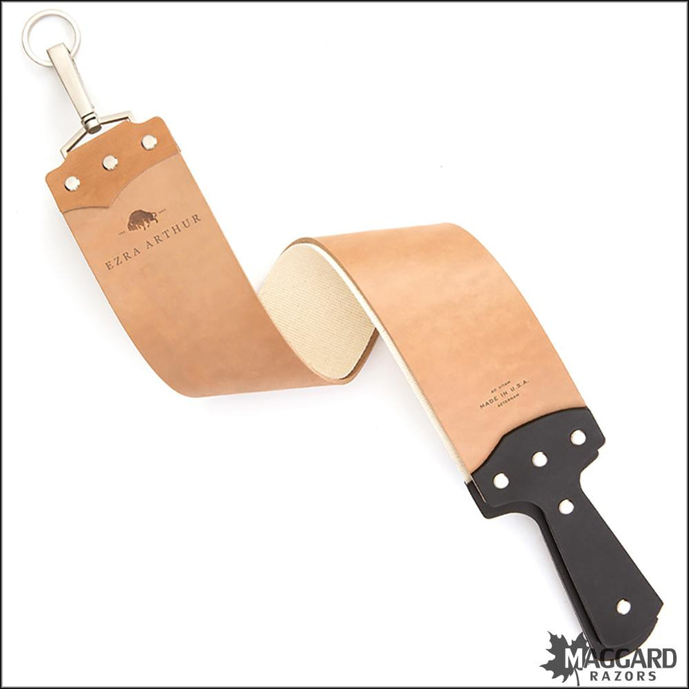 Ezra Arthur Horsehide Razor Strop Natural, 3" — Maggard Razors