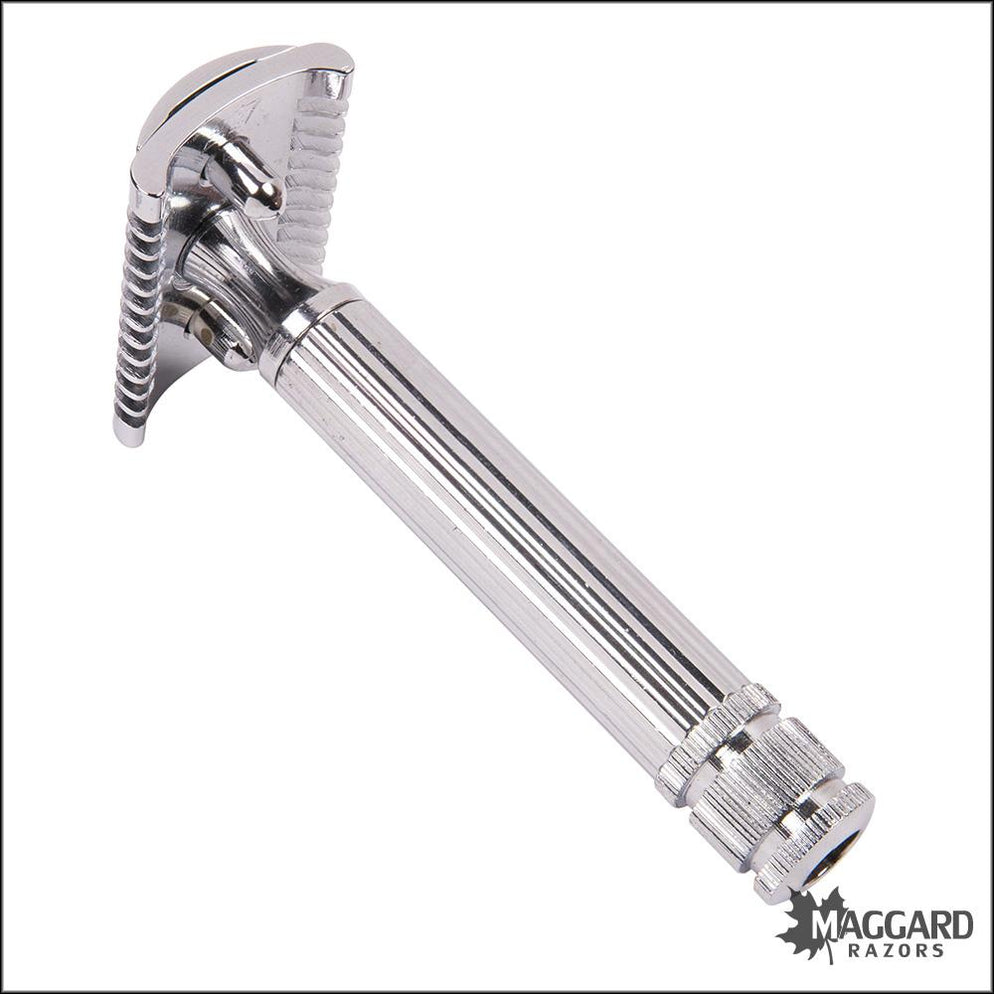 Fatip Classic Grande Open Comb Chrome Finish DE Safety Razor, #42107 ...