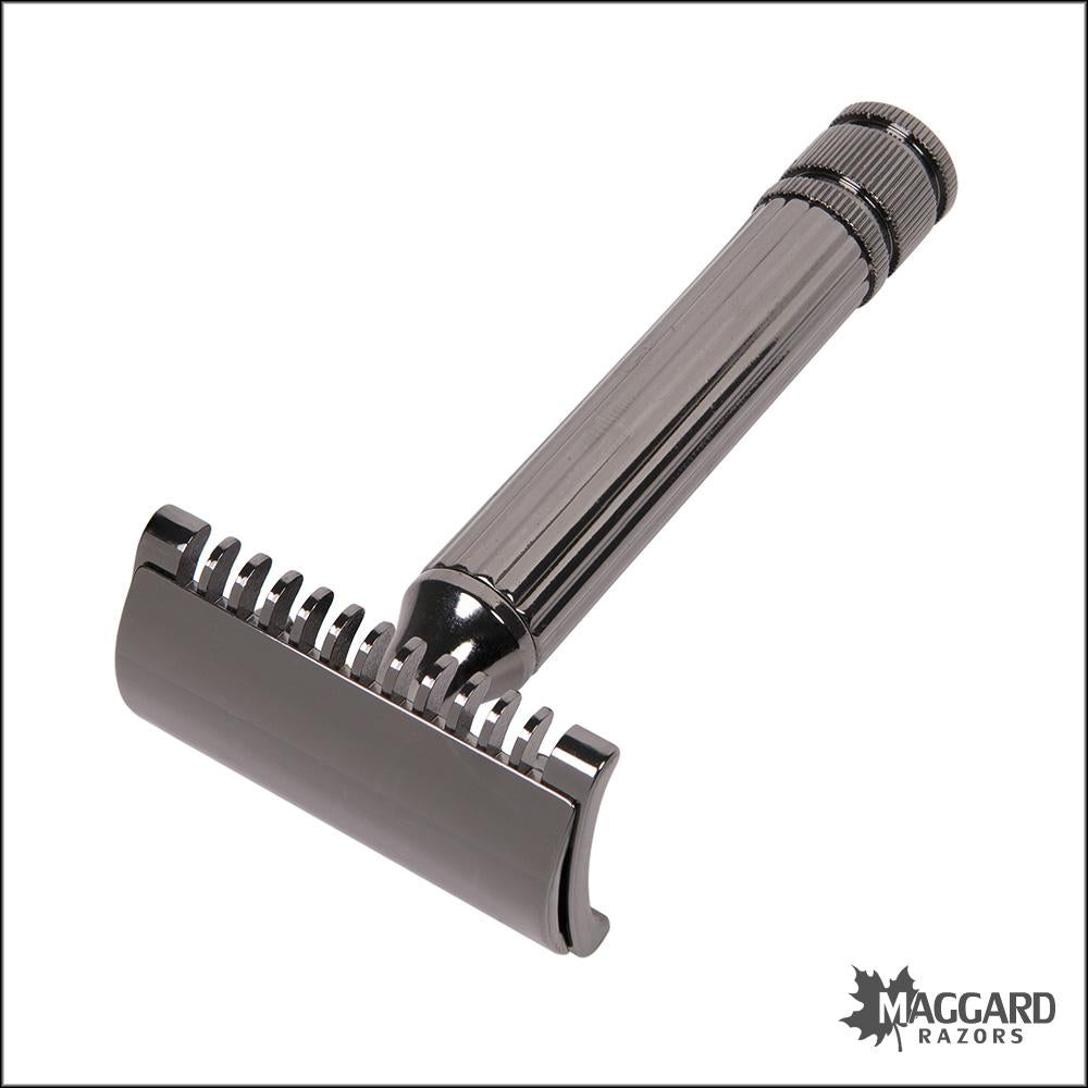 Fatip Classic Grande Open Comb Black Metal Finish DE Safety Razor, #42 ...