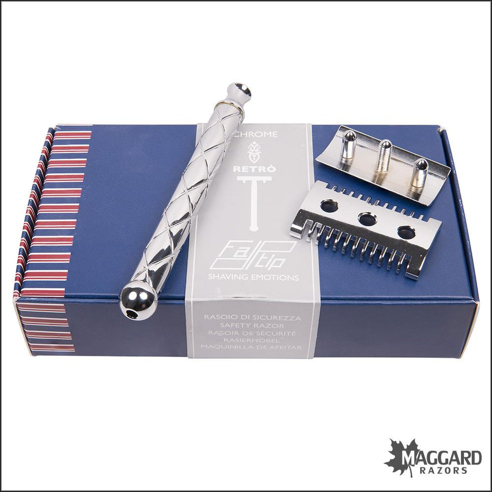 Fatip Retro Open Comb Chrome Finish DE Safety Razor, #42118 — Maggard ...