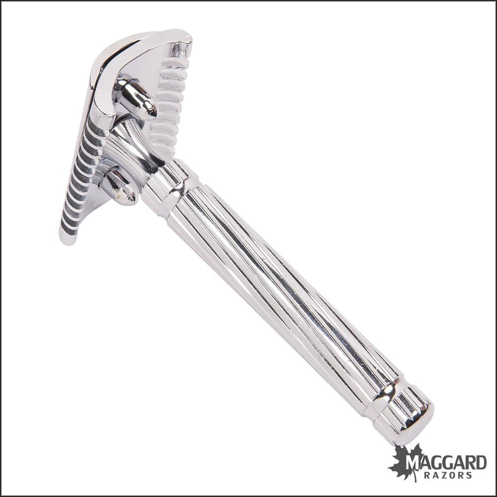 Fatip il Piccolo Storto Original Chrome Slant, Open Comb DE Safety Raz ...