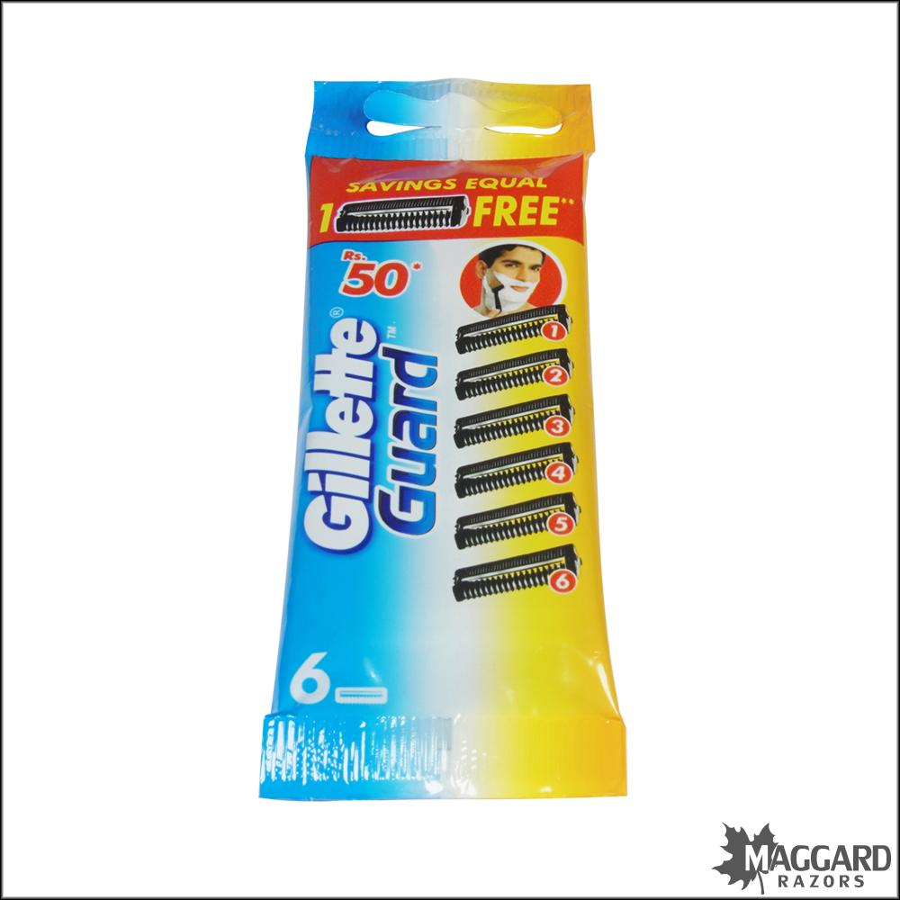 Gillette Guard Single Edge Cartridge Refills, 6 Pack — Maggard Razors