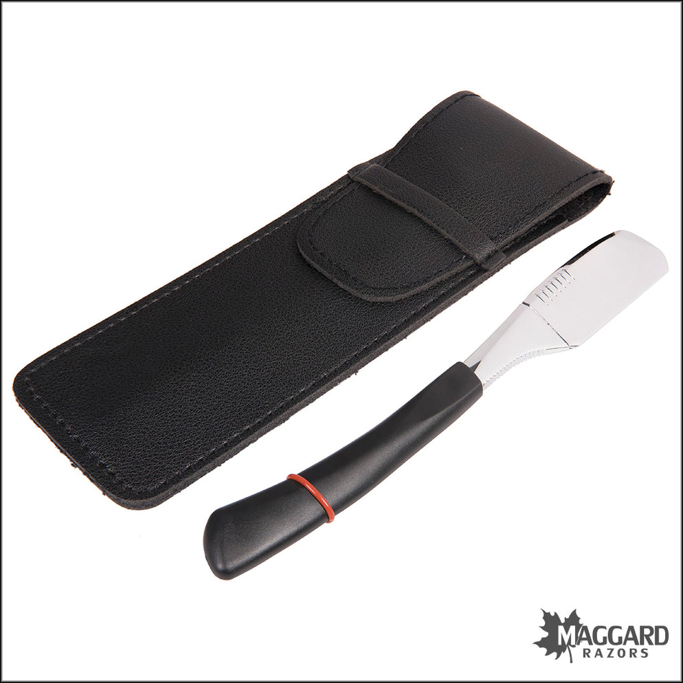 Shavette - Kamisori Style Shavette Black Handle (Injector or Half-DE B ...