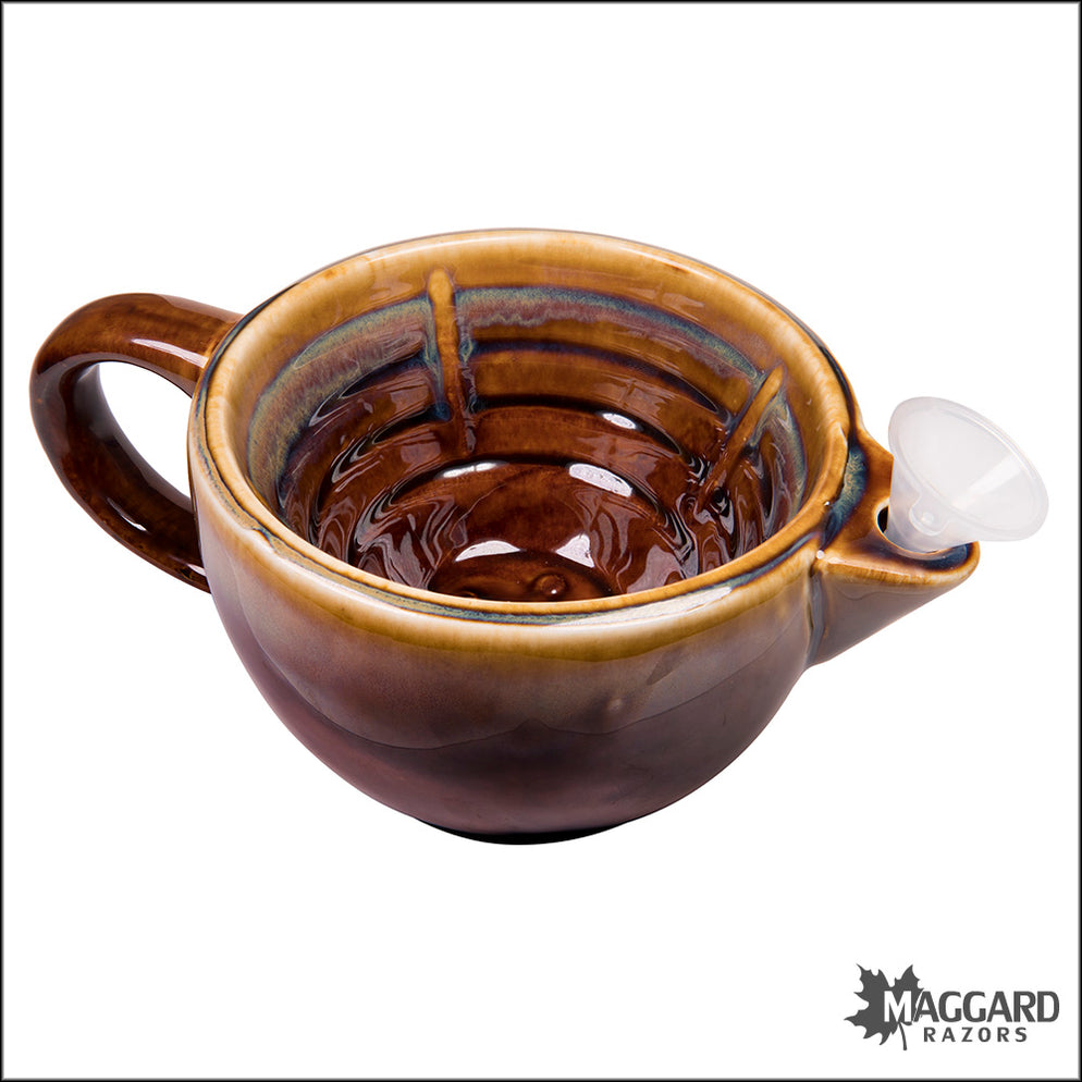 Maggard Razors Ceramic Shaving Scuttle with Handle