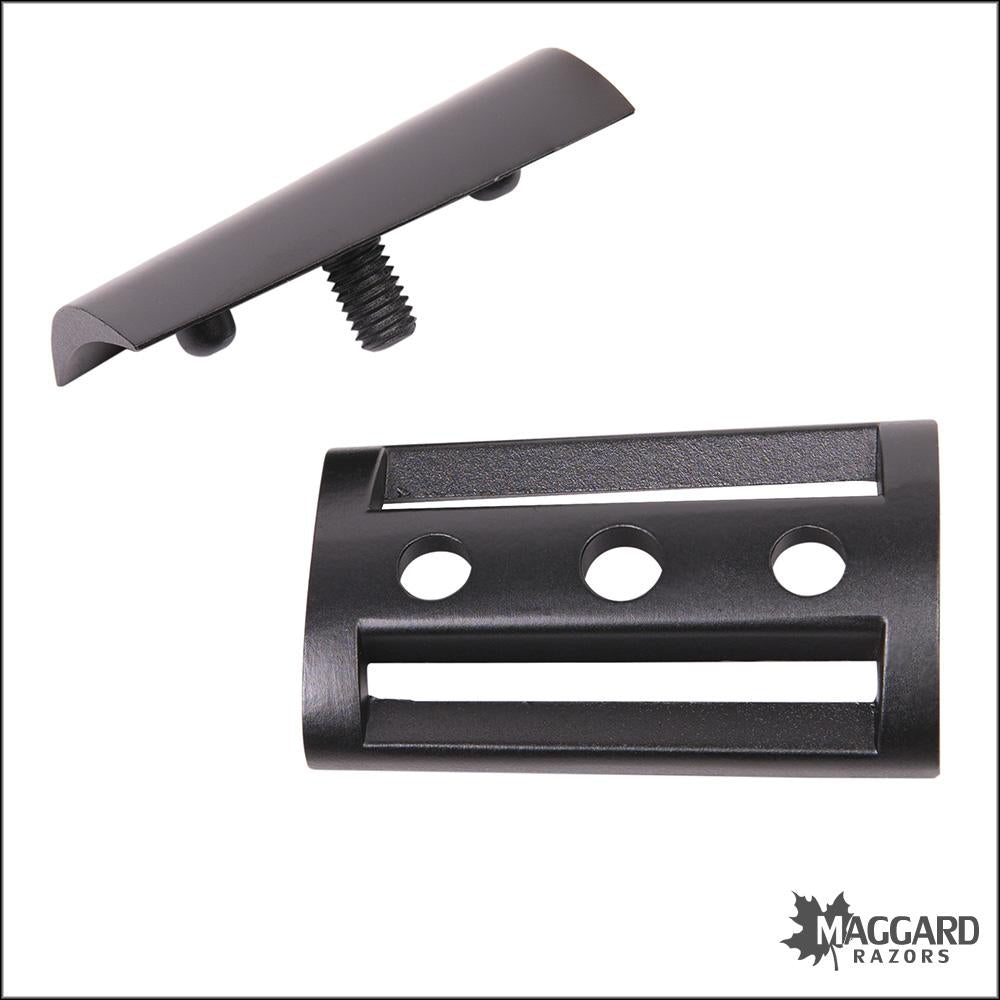 Maggard Razors Slant Safety Razor Head, Matte Black
