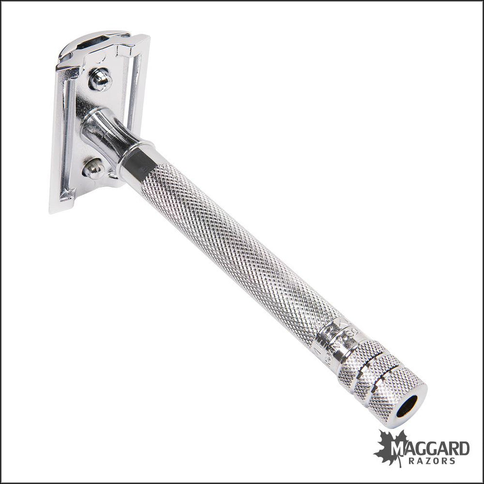 Merkur 23C Chrome Long Slim Handle Closed Comb DE Safety Razor ...