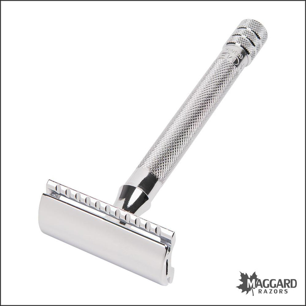 Merkur 23C Chrome Long Slim Handle Closed Comb DE Safety Razor ...