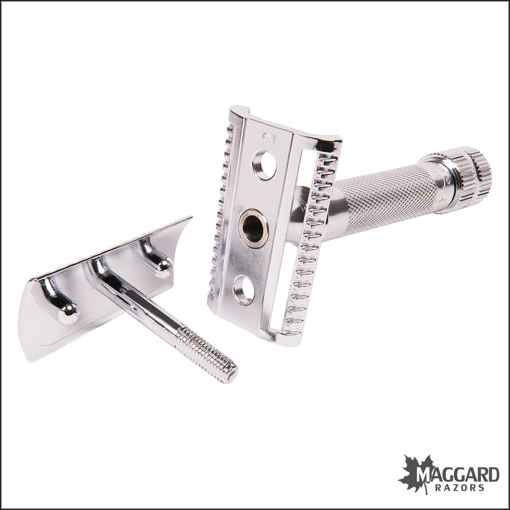 Merkur 37C Chrome Heavy Duty Slant Head DE Safety Razor — Maggard Razors
