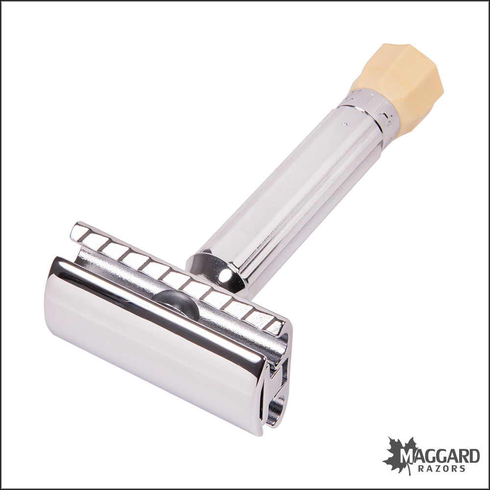 Merkur 50c Progress Adjustable Chrome Closed Comb DE Safety Razor ...