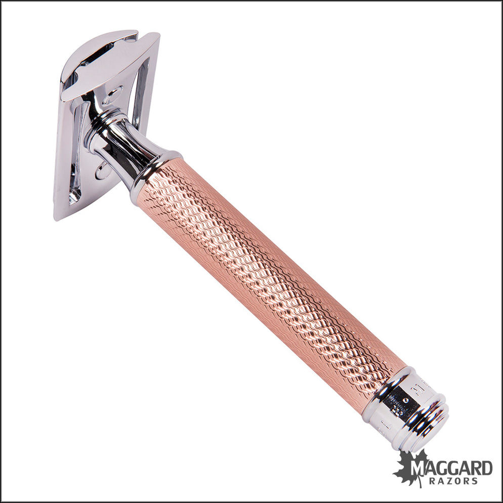 Muhle R89 Rosegold Handle Closed Comb DE Safety Razor — Maggard Razors
