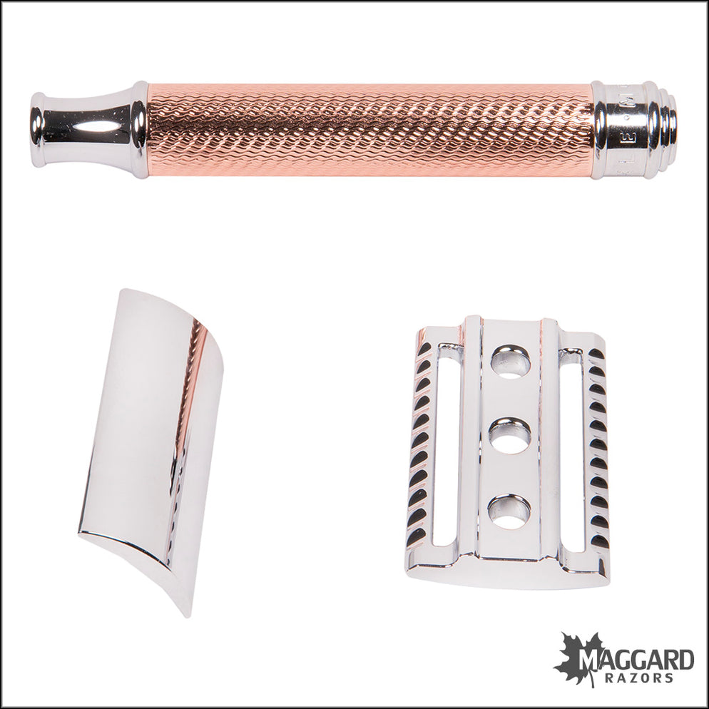 Muhle R89 Rosegold Handle Closed Comb DE Safety Razor — Maggard Razors
