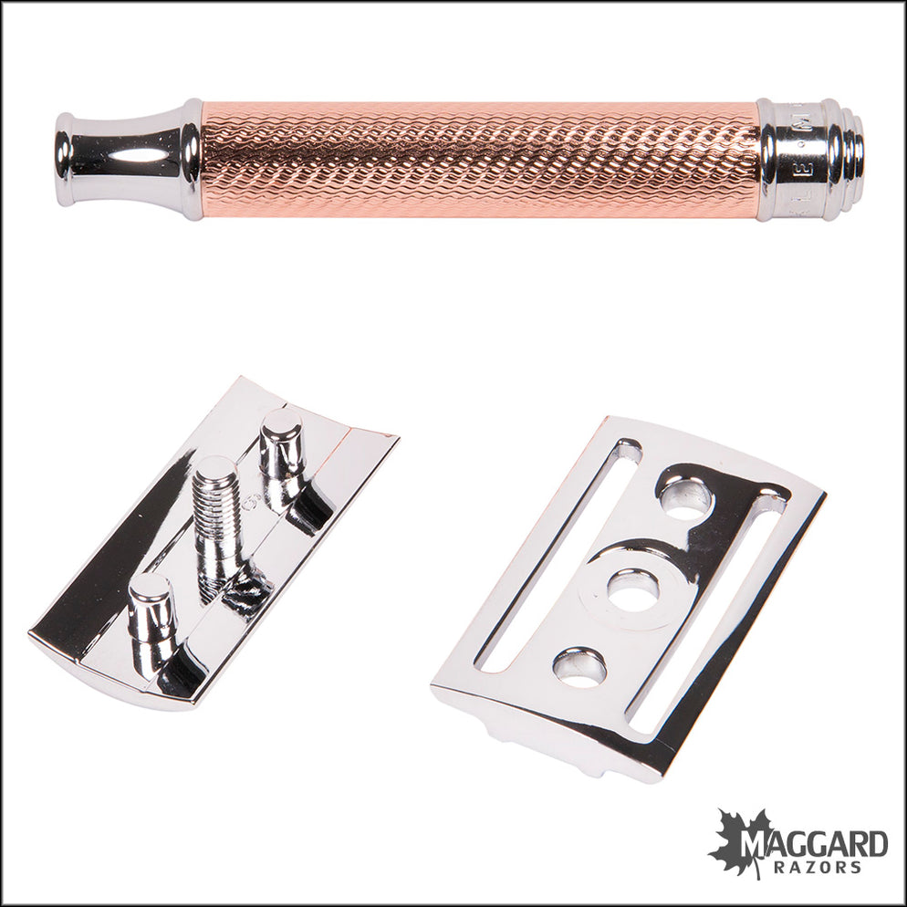 Muhle R89 Rosegold Handle Closed Comb DE Safety Razor — Maggard Razors