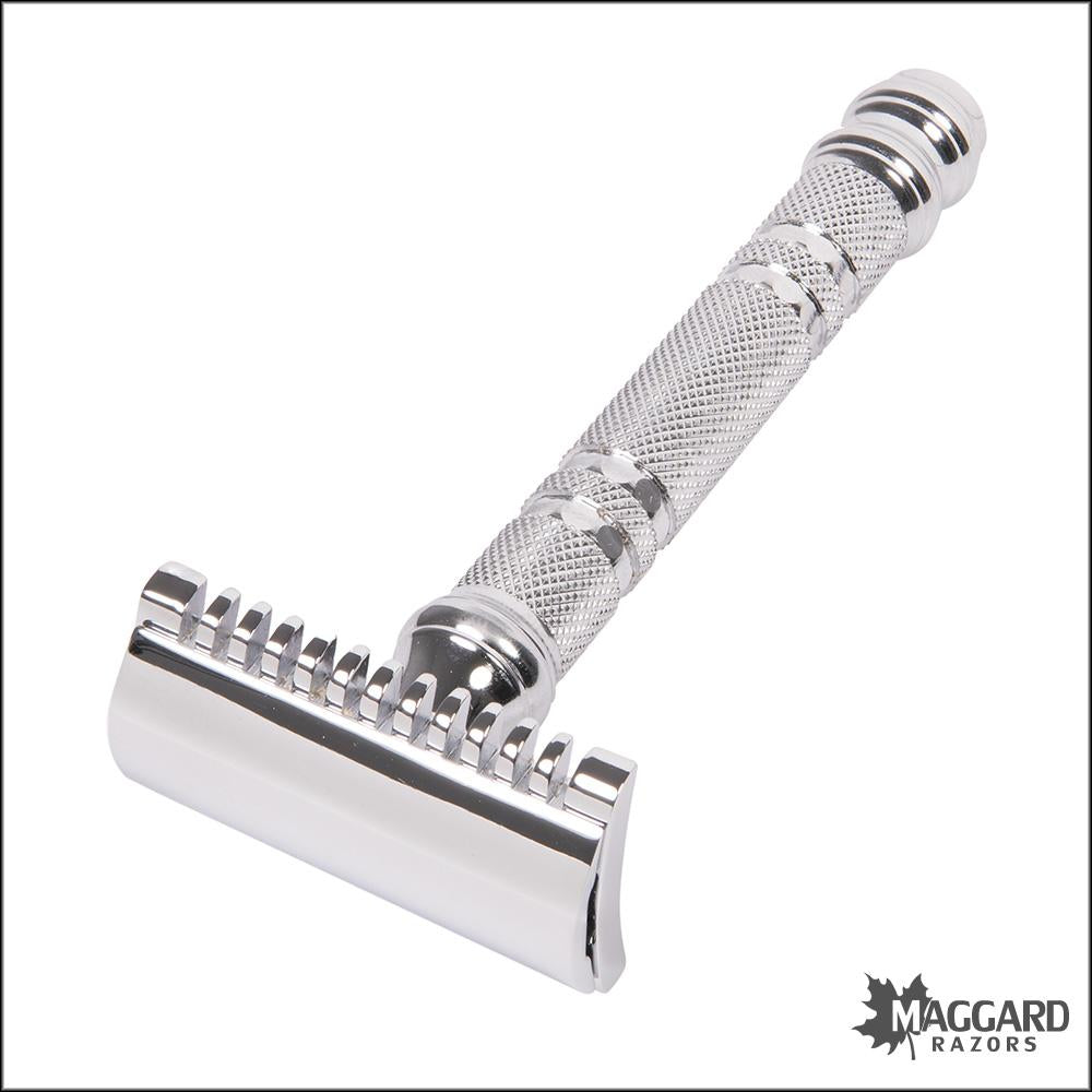 Parker 24C Chrome Handle Open Comb DE Safety Razor — Maggard Razors