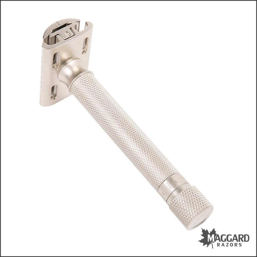 Parker Variant Satin Chrome Handle Adjustable DE Safety Razor — Maggard ...