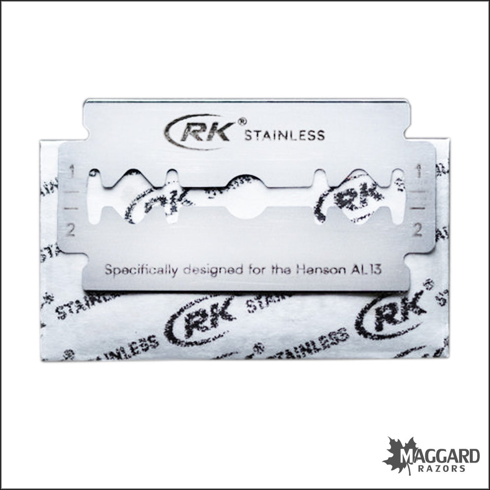 RK Shaving Stainless DE Safety Razor Blades, Bulk Pack 100 Blades ...