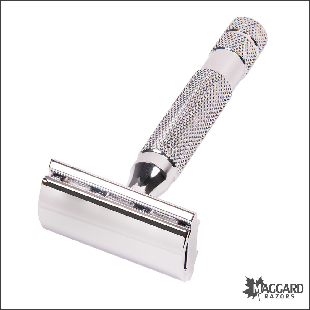 Rockwell Razors 2C White Chrome Adjustable DE Safety Razor — Maggard Razors