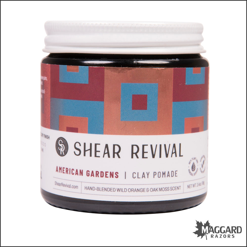 Shear Revival American Gardens Clay Pomade, 3.4oz — Maggard Razors
