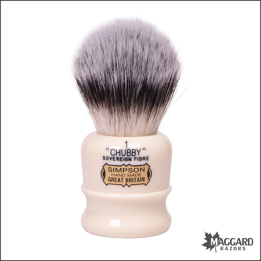 Simpson Chubby 1 Sovereign Grade Synthetic Fibre Shaving Brush, 22mm ...