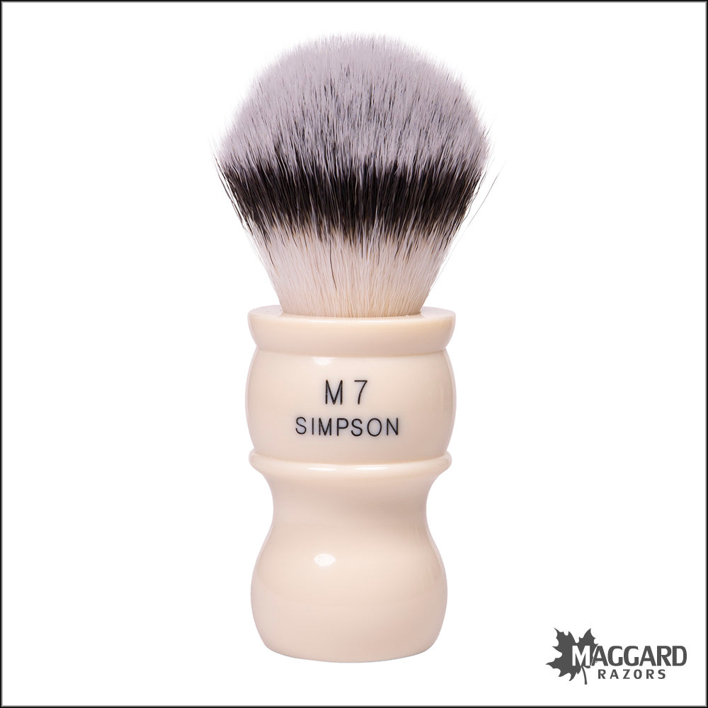 Simpson M7 Sovereign Grade Synthetic Fibre Shaving Brush, 22mm ...