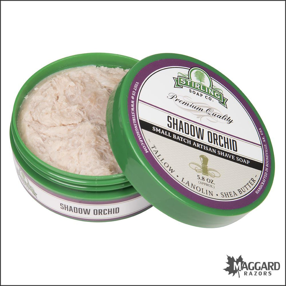 Stirling Soap Co. Shadow Orchid Shaving Soap, 5.8oz — Maggard Razors