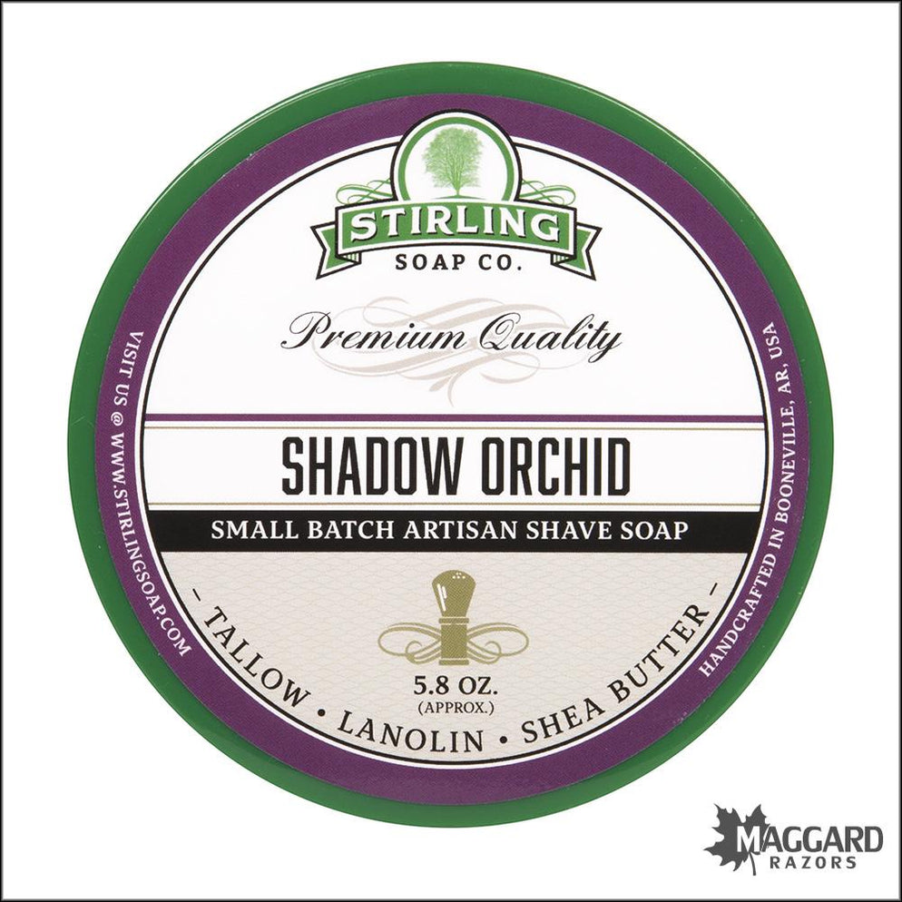 Stirling Soap Co. Shadow Orchid Shaving Soap, 5.8oz — Maggard Razors