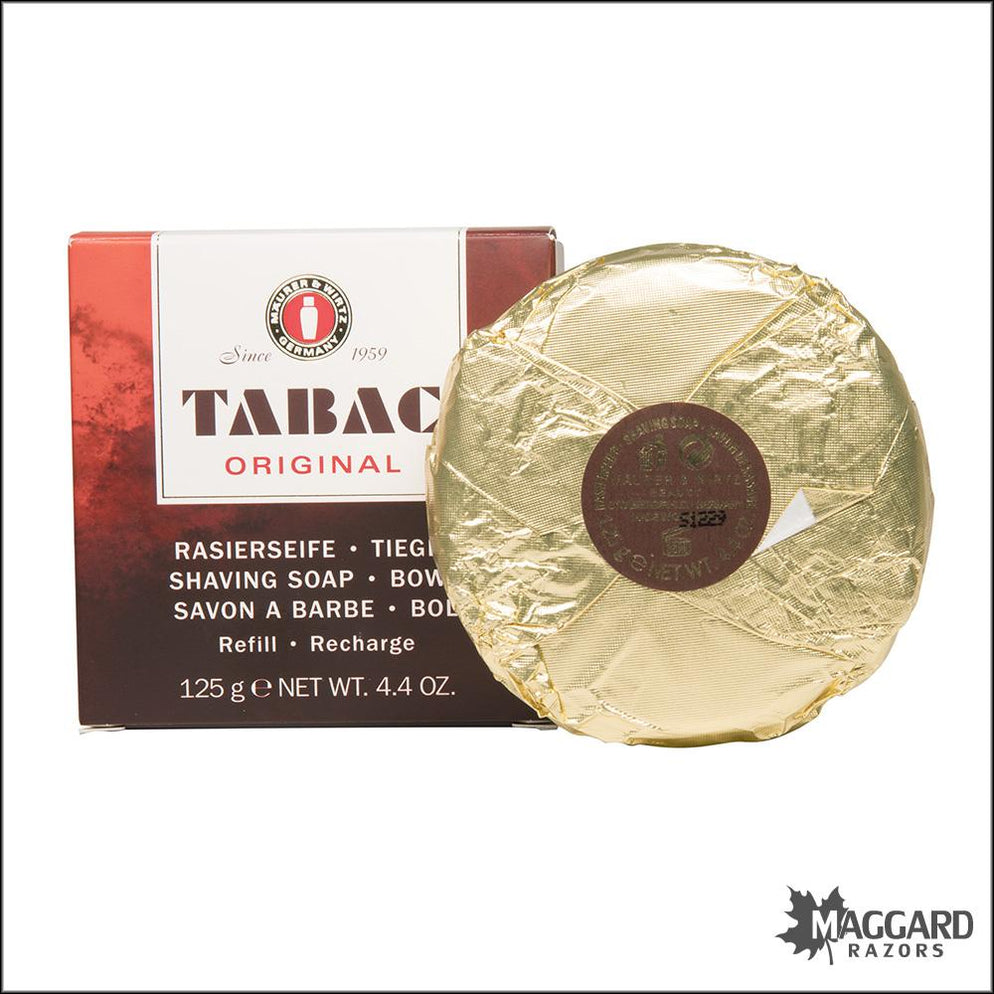 Tabac Original Shaving Soap Refill, 4.4oz Puck — Maggard Razors