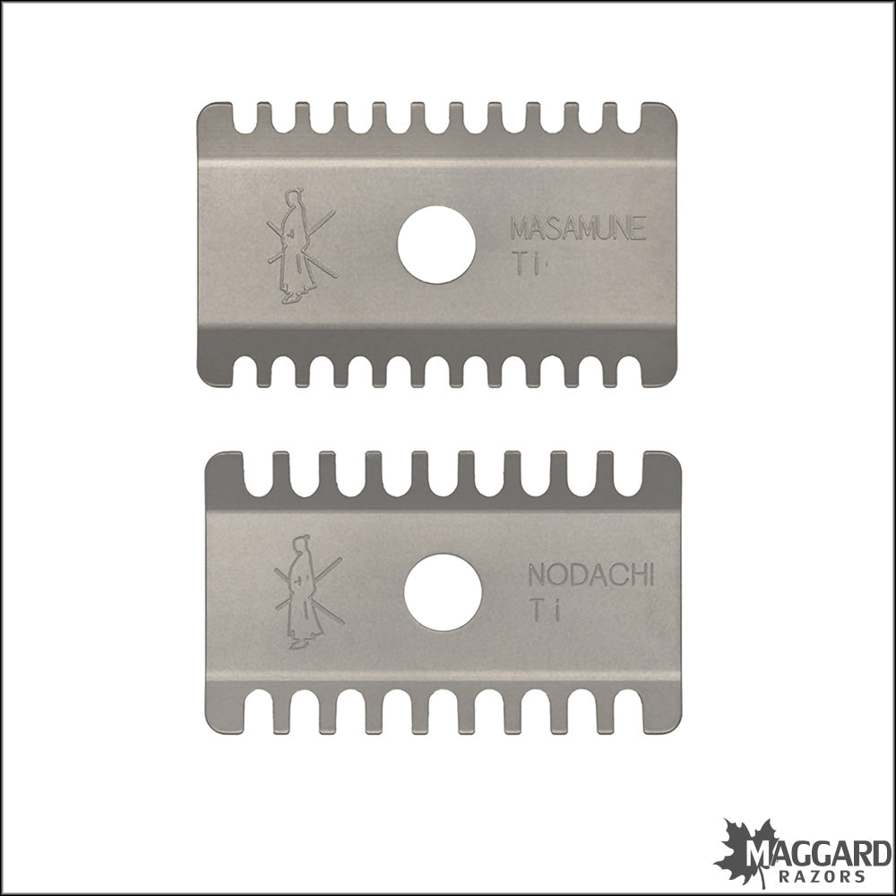 Tatara Razors Masamune and Nodachi Titanium Open Comb Base Plates, 2 O ...