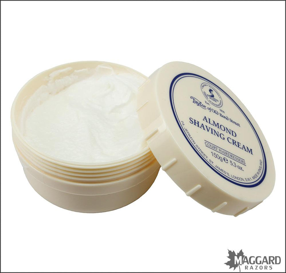 Taylor of Old Bond Street Almond Shave Cream, 150g — Maggard Razors