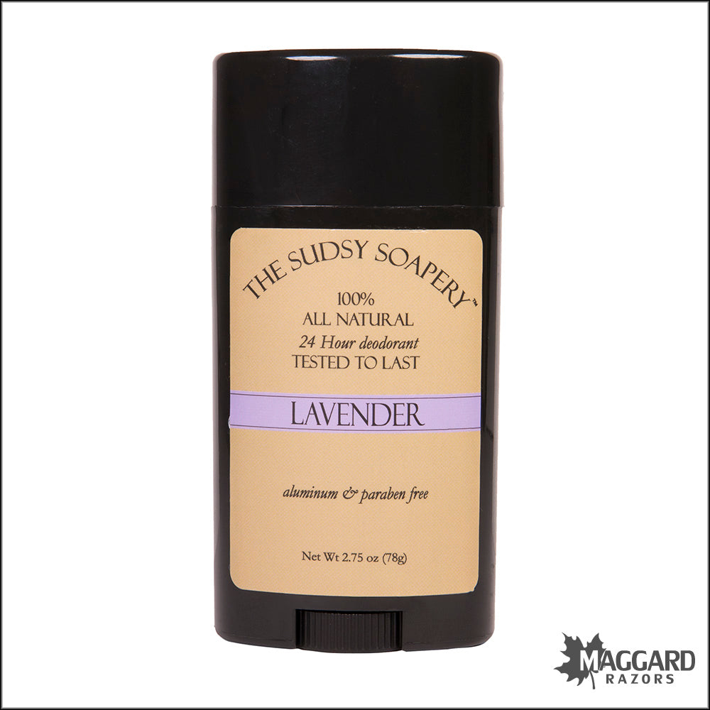The Sudsy Soapery Lavender Natural Deodorant Stick, 2.75oz — Maggard Razors