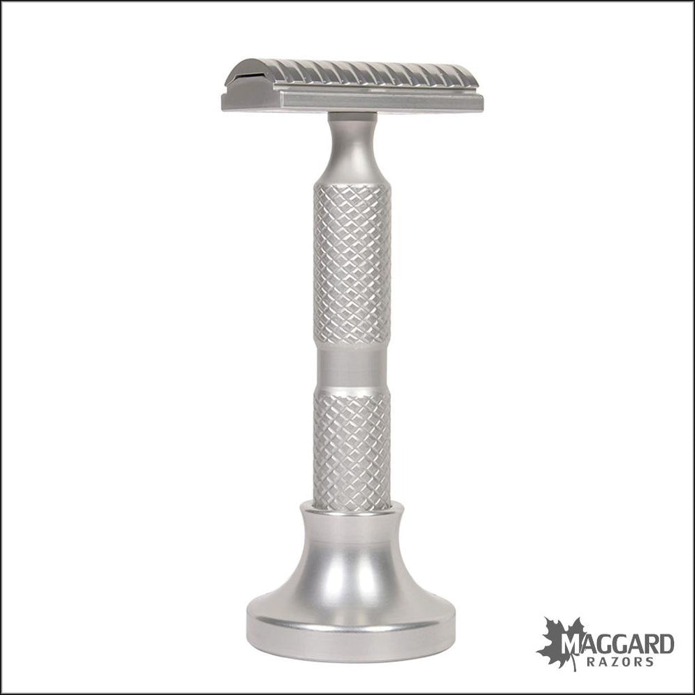 Timeless Razor Model ALSB45 Aluminum DE Safety Razor, with Stand ...