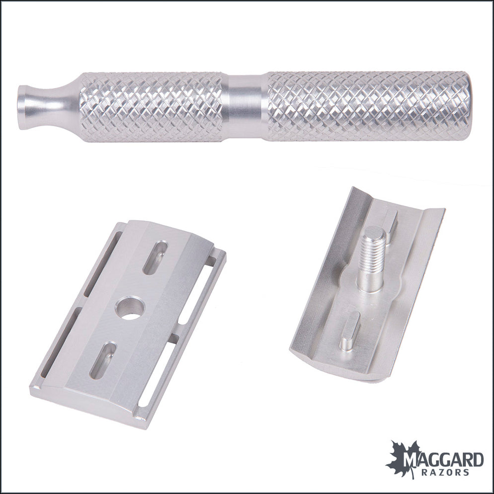 Timeless Razor Model ALSB45 Aluminum DE Safety Razor, with Stand ...