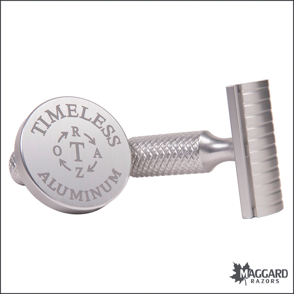 Timeless Razor Model ALSB45 Aluminum DE Safety Razor, with Stand ...