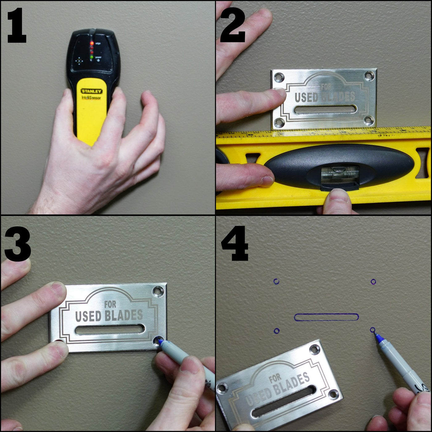 Maggard Razors Blade Bank Used Blades Lifetime Wall Slot