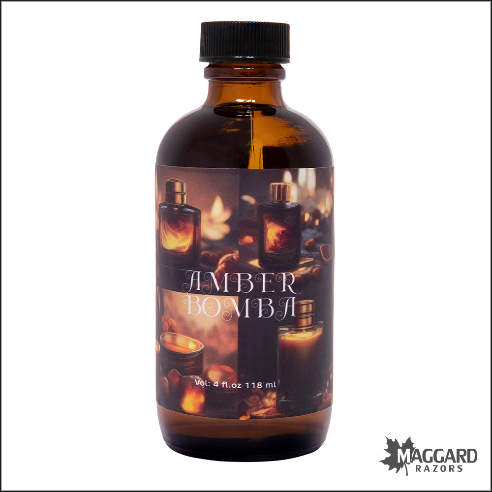Wholly Kaw Amber Bomba Artisan Aftershave Splash, 4oz — Maggard Razors
